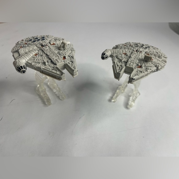 Toys | Lot Of 2 Bandai Millennial Star Wars Falcon Miniature Figures ...